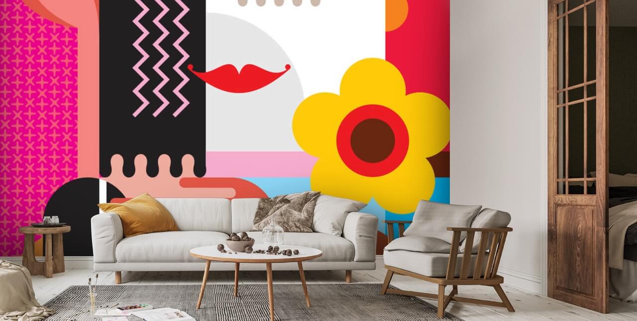 Abstract Portrait Wallpaper | Wallsauce US