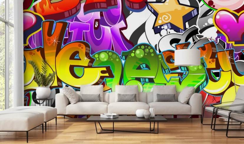 Graffiti behang en muurschilderingen met straatkunst | Wallsauce NL