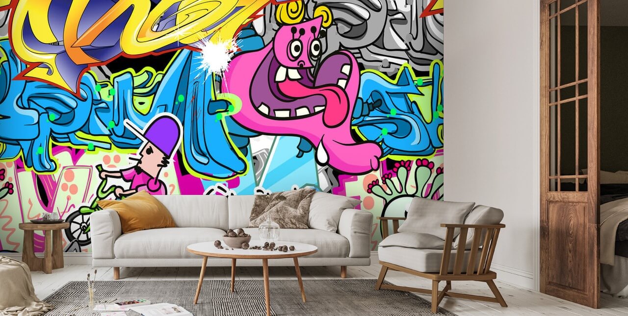 Graffiti Urban Art Behang | Wallsauce NL