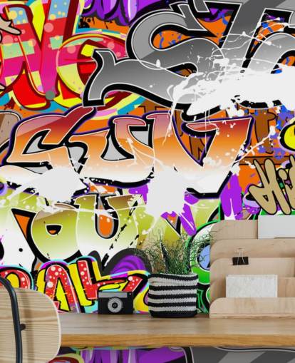 Graffiti behang en muurschilderingen met straatkunst | Wallsauce NL