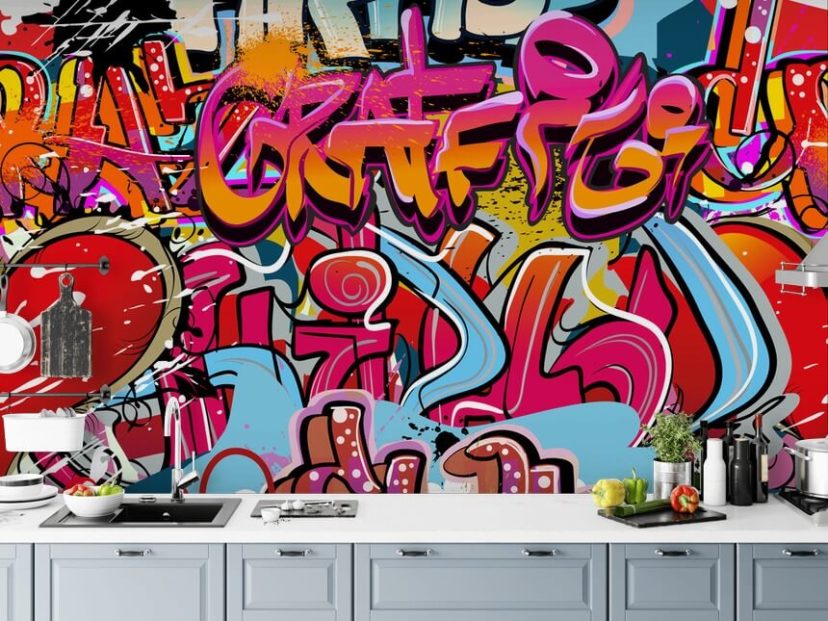 Graffiti behang en muurschilderingen met straatkunst | Wallsauce NL