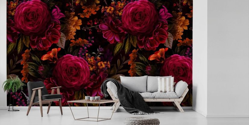 Rose Wallpaper & Wall Murals | Wallsauce UK