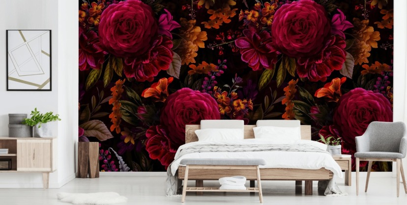 Rose Wallpaper & Wall Murals | Wallsauce UK