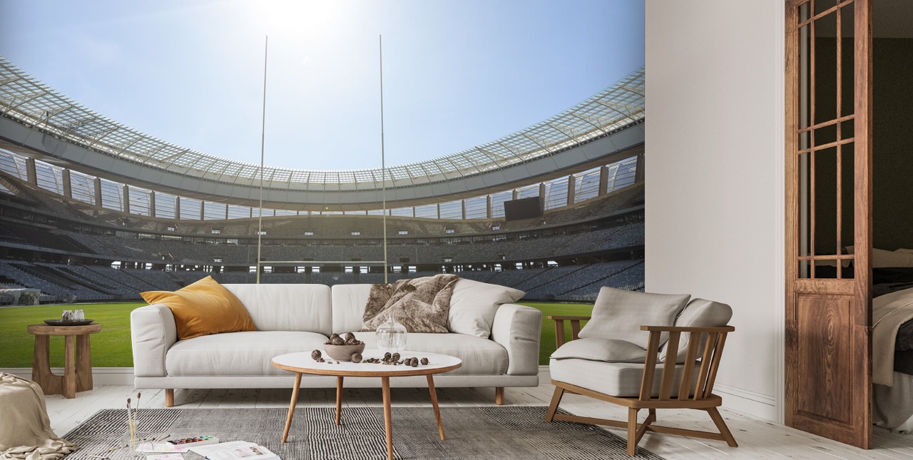 Papier peint Sunny Rugby Stadium | Wallsauce FR