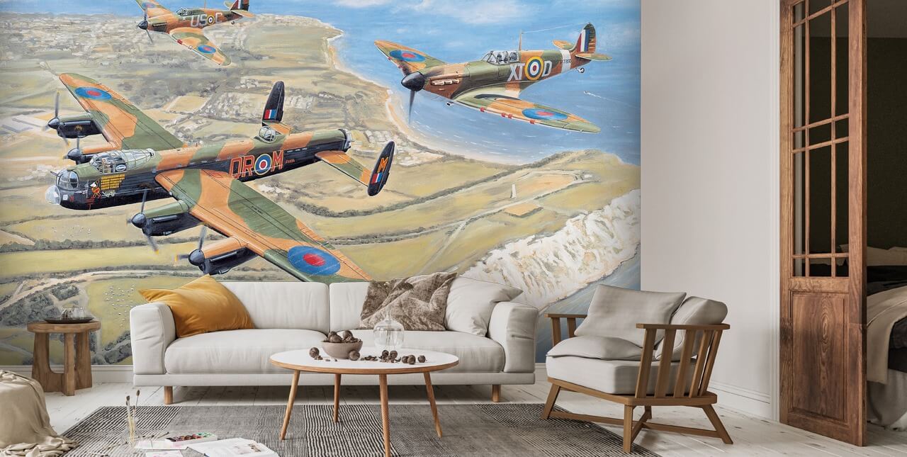 Battle of Britain Memorial Flight Wall Mural | Wallsauce UK