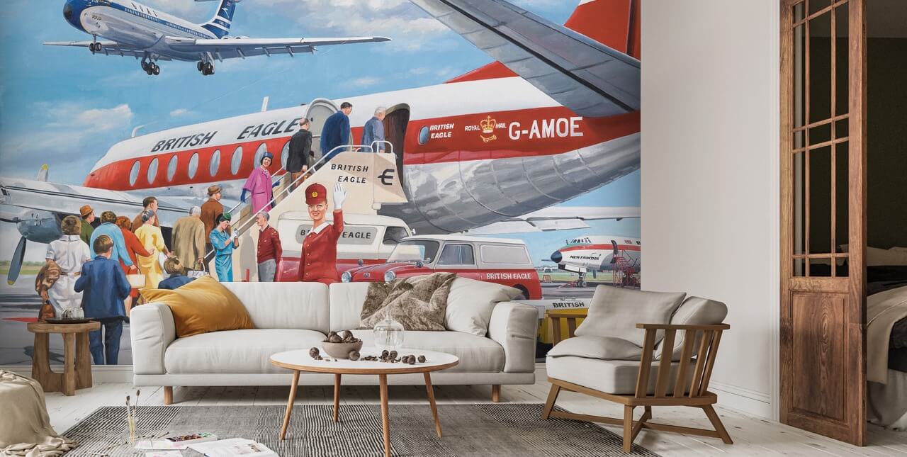 The Air Hostess Wallpaper | Wallsauce US