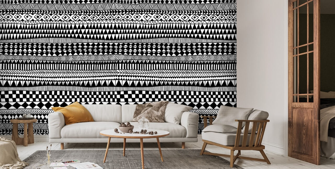Ethnic Lines Wallpaper | Wallsauce UK