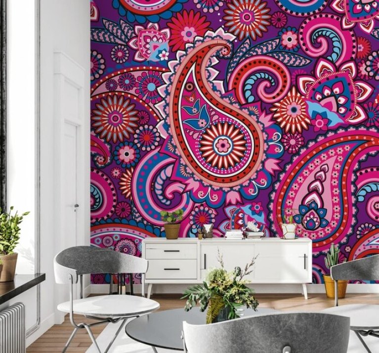 Paisley Wallpaper & Paisley Wall Murals | Wallsauce US