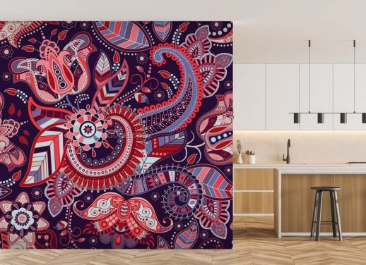 Paisley Wallpaper & Paisley Wall Murals | Wallsauce US