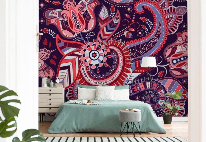 Paisley Wallpaper & Paisley Wall Murals | Wallsauce UK