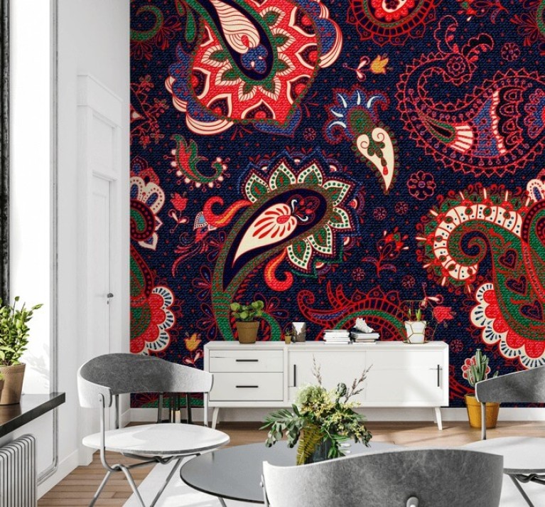 Paisley Wallpaper & Paisley Wall Murals | Wallsauce US