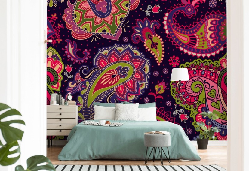 Paisley Wallpaper & Paisley Wall Murals | Wallsauce US