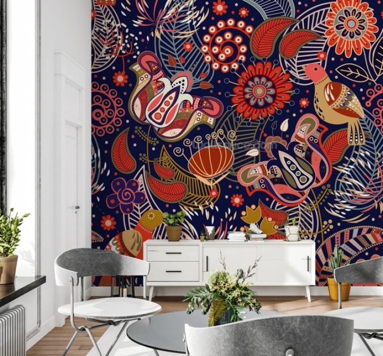 Paisley Wallpaper & Paisley Wall Murals | Wallsauce US
