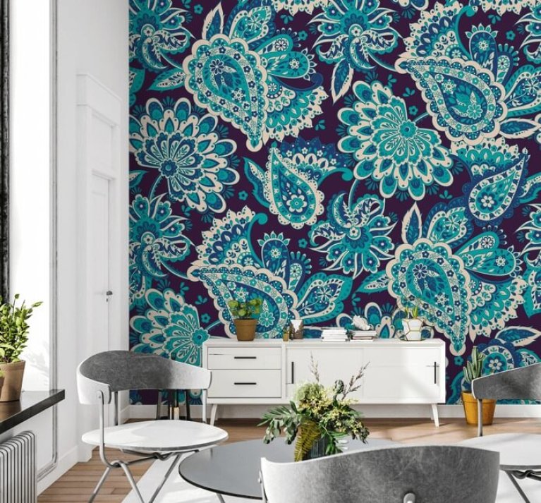 Paisley Wallpaper & Paisley Wall Murals | Wallsauce UK
