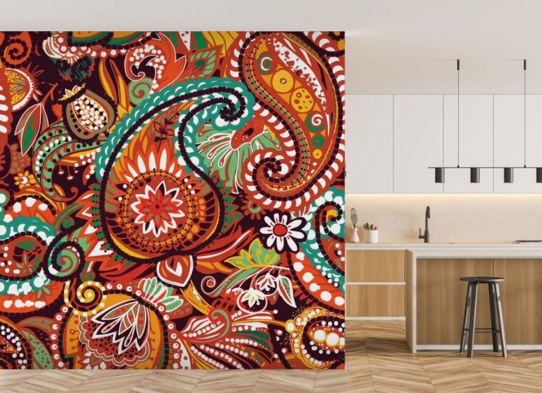 Paisley Wallpaper & Paisley Wall Murals | Wallsauce US