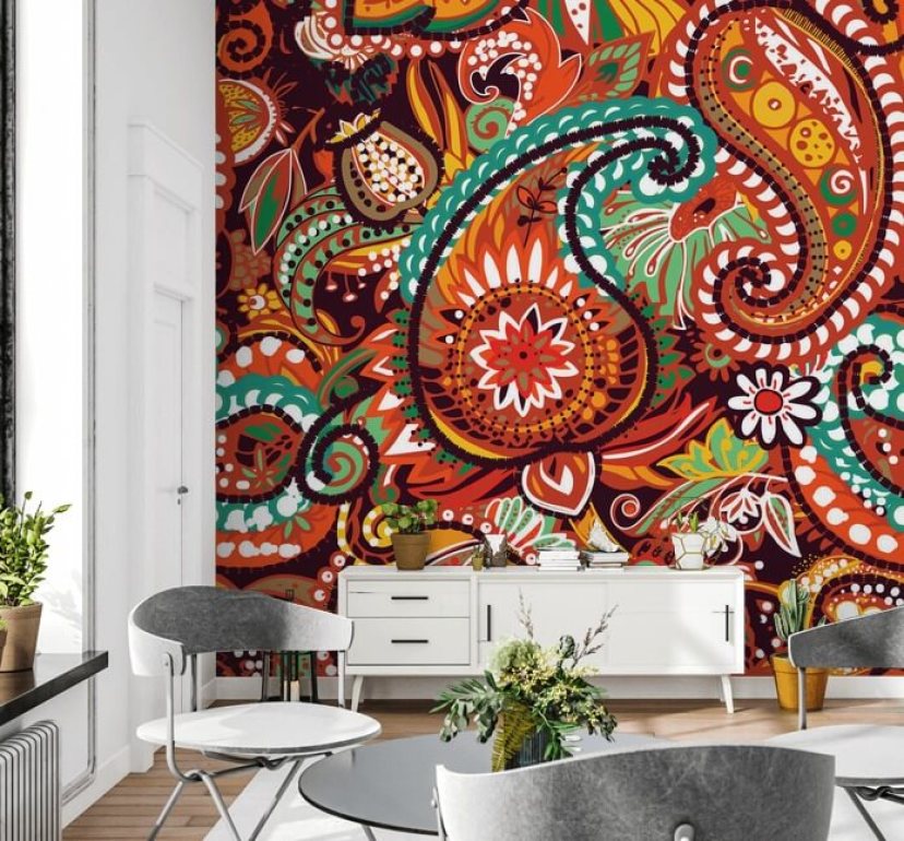 Paisley Wallpaper & Paisley Wall Murals | Wallsauce US