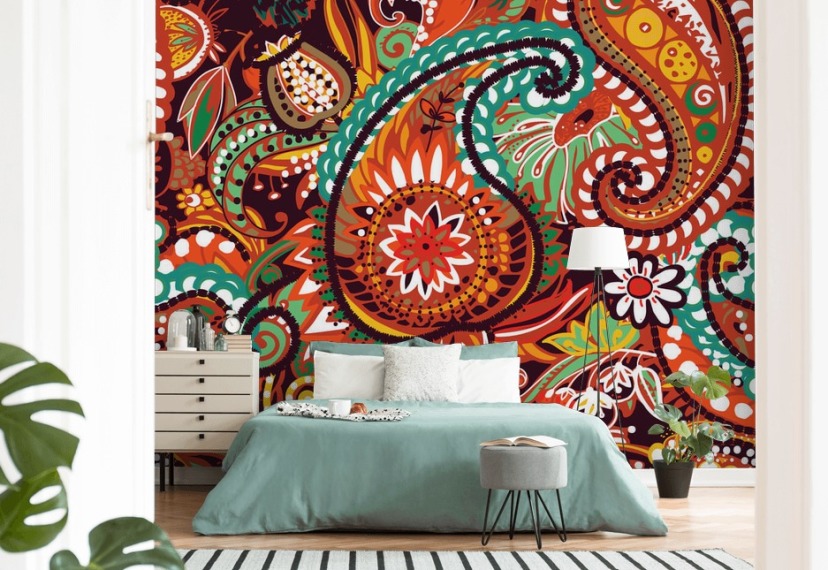 Paisley Wallpaper & Paisley Wall Murals | Wallsauce UK