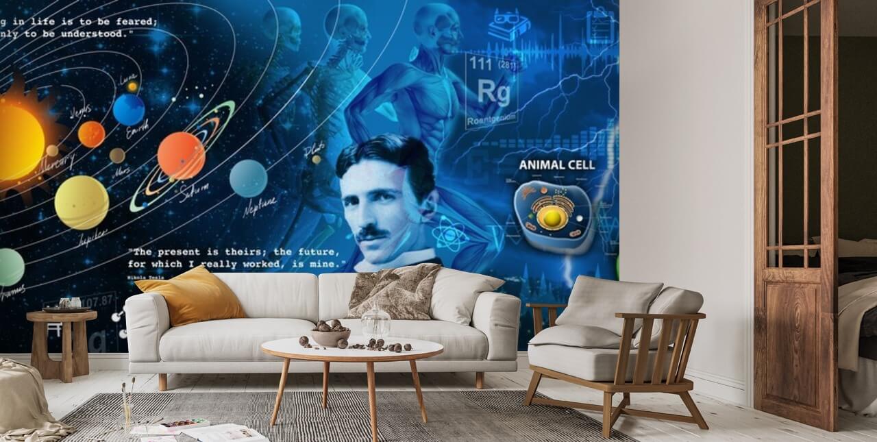 Amazing Science Panoramisch Behang | Wallsauce NL