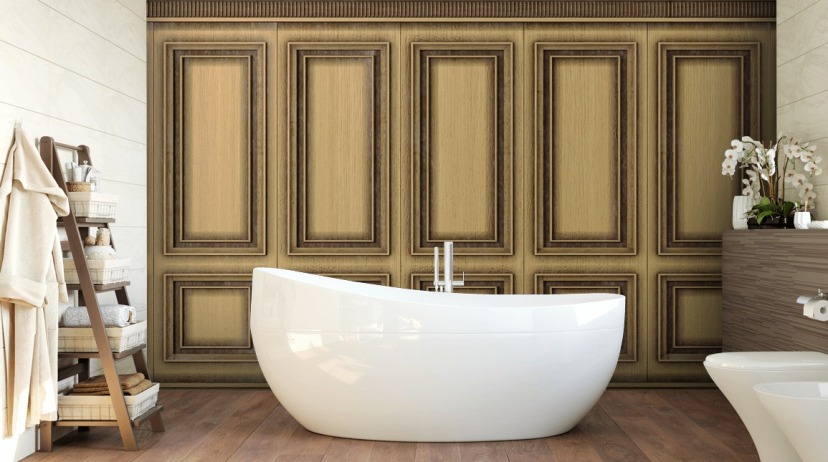Panel Wallpaper - Wood Panel Effect Wallpaper | Wallsauce UK