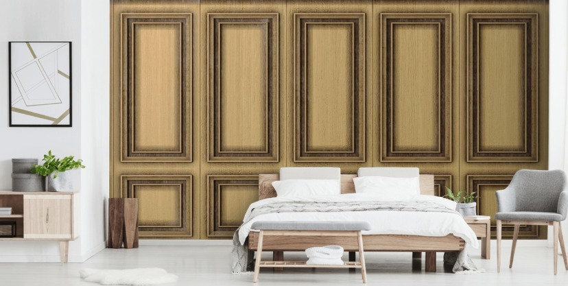 Panel Wallpaper - Wood Panel Effect Wallpaper | Wallsauce UK