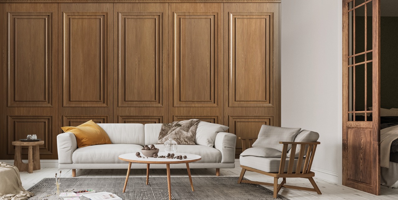 Vintage Oak Wood Panels Wallpaper | Wallsauce US