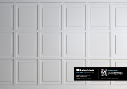 Off White Square Panels Wallpaper | Wallsauce UK