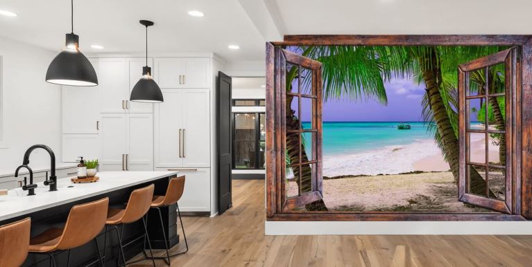 Window Wallpaper - Window View Wall Murals | Wallsauce UK