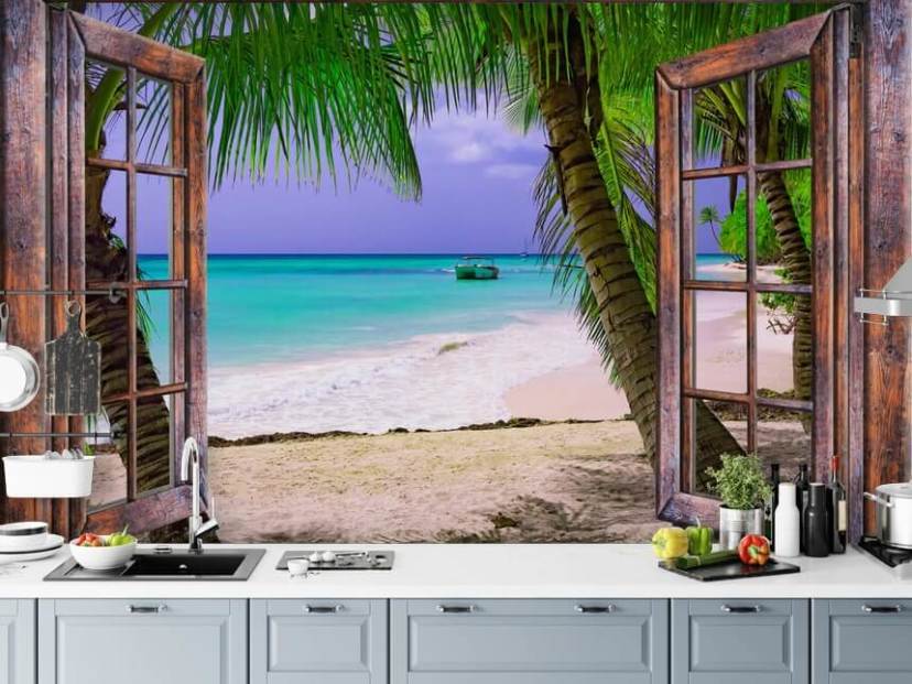 Window Wallpaper - Window View Wall Murals | Wallsauce AU