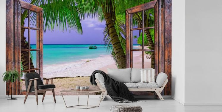 Window Wallpaper - Window View Wall Murals | Wallsauce AU