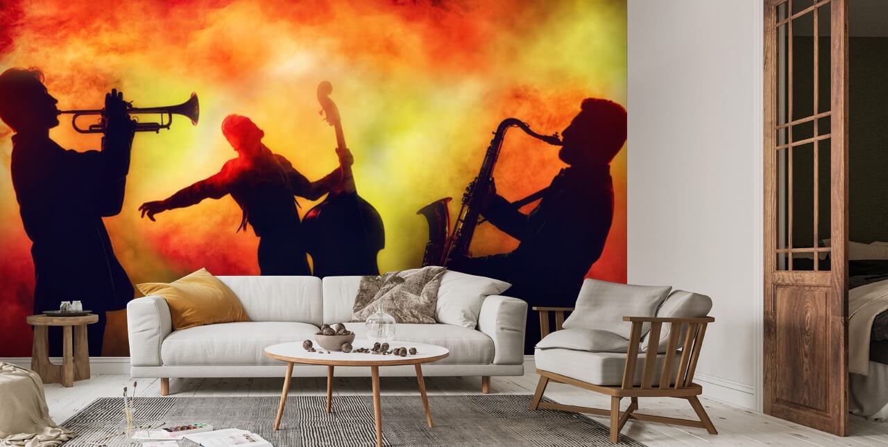 Jazz Band Wall Mural | Wallsauce UK