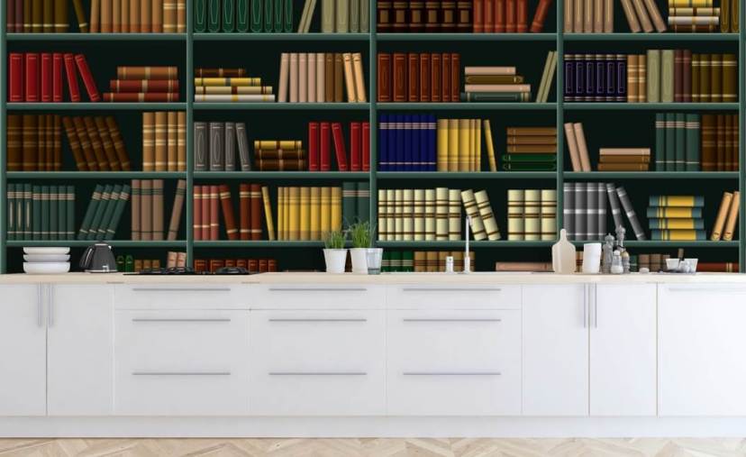 Library Wallpaper Design