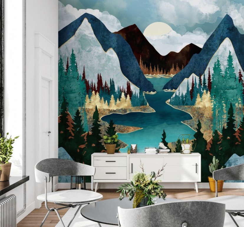 Mountain Wall Murals Mountain Wall Art – Niche Canvas Shop Huge