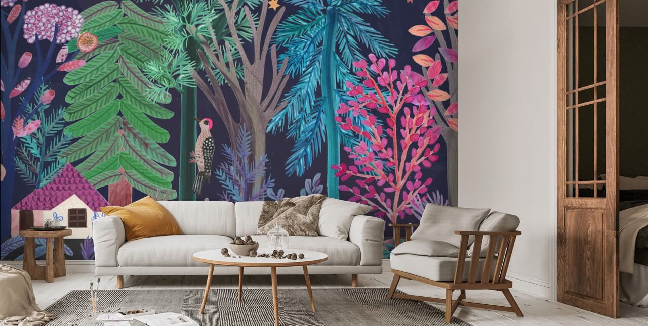 Silent Night Wall Mural | Wallsauce US