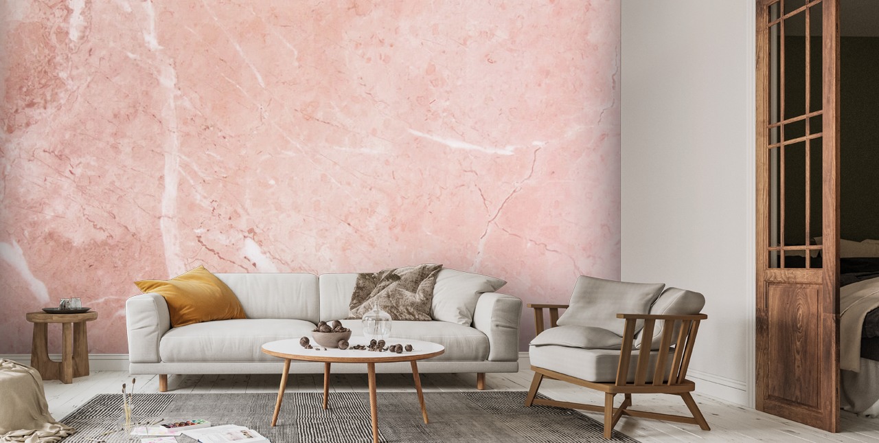 Blush Marble Wallpaper | Wallsauce UK