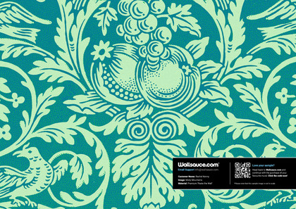 Queen Anne Pattern Wallpaper Mural | Wallsauce US