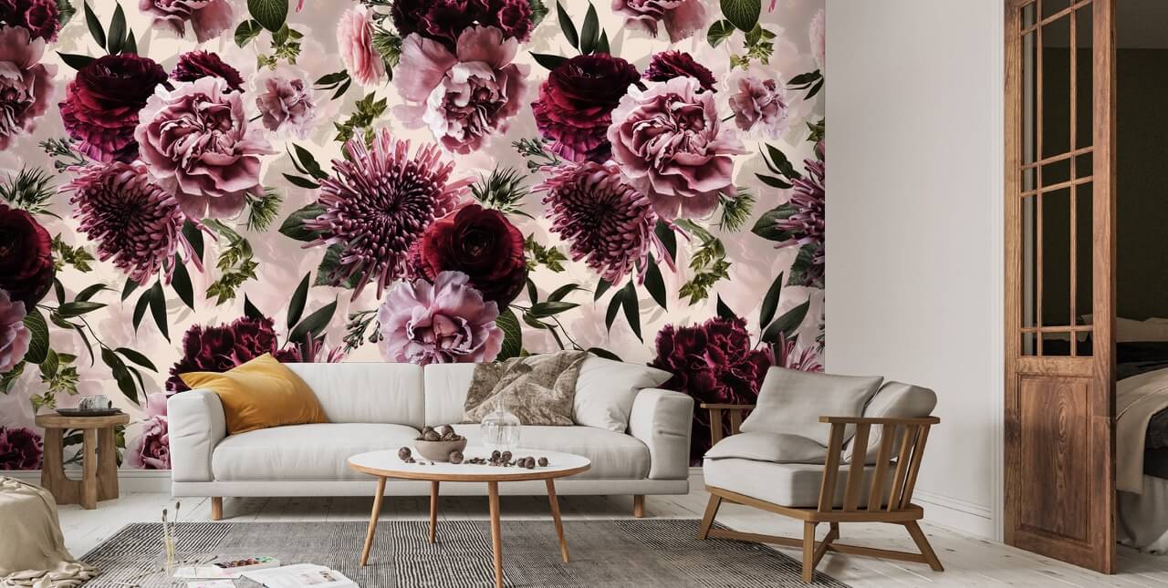 Mix Pink Wallpaper | Wallsauce US