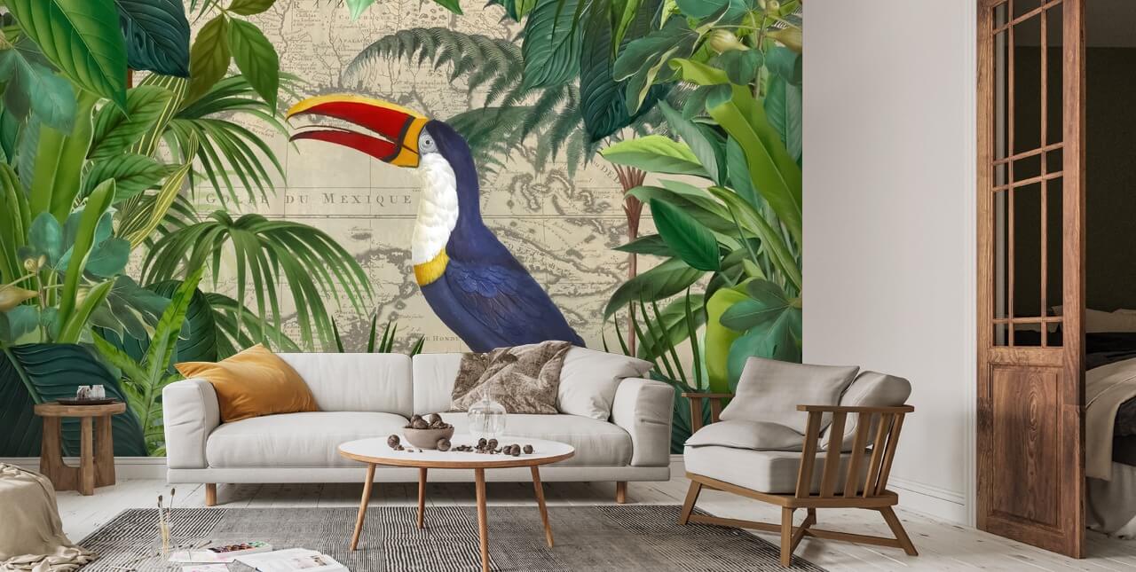 The Toucans Kingdom Wall Mural | Wallsauce US