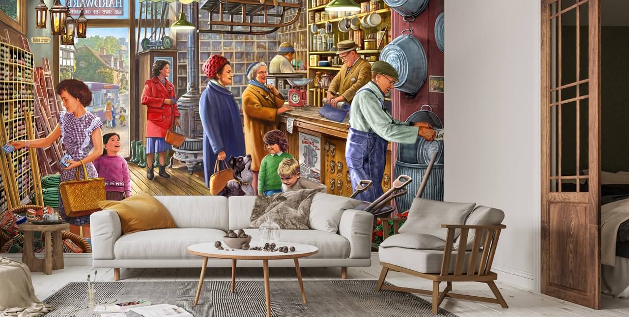The Hardware Store Wall Mural | Wallsauce UK