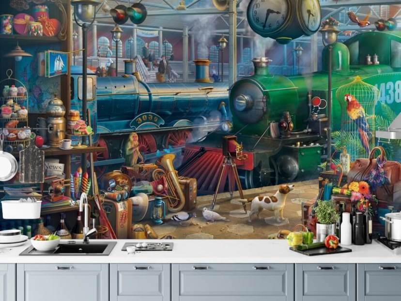 Train Wallpaper & Steam Train Wall Murals | Wallsauce UK