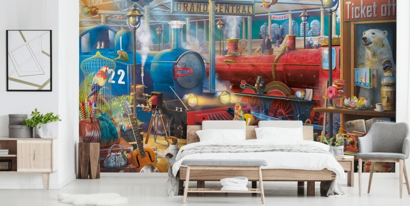 Train Wallpaper & Steam Train Wall Murals | Wallsauce EU