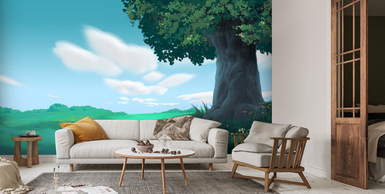 Anime Landschaften Tapete Anime Landschaft Hintergrundbild | Wallsauce