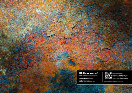 Rusty Rainbow Wall Mural | Wallsauce UK