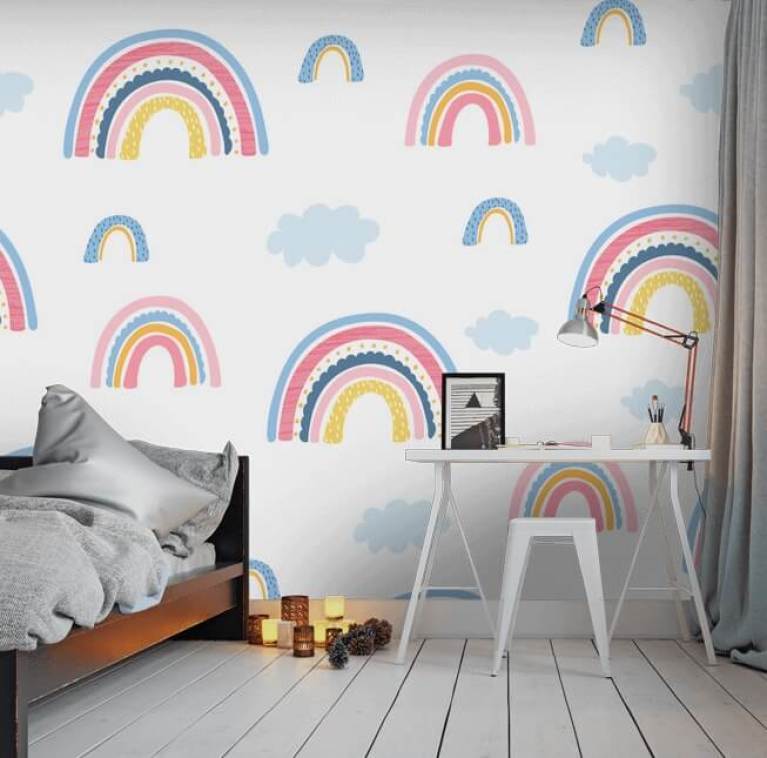 Rainbow - For Kids and Babies Wallpaper | Wallsauce US