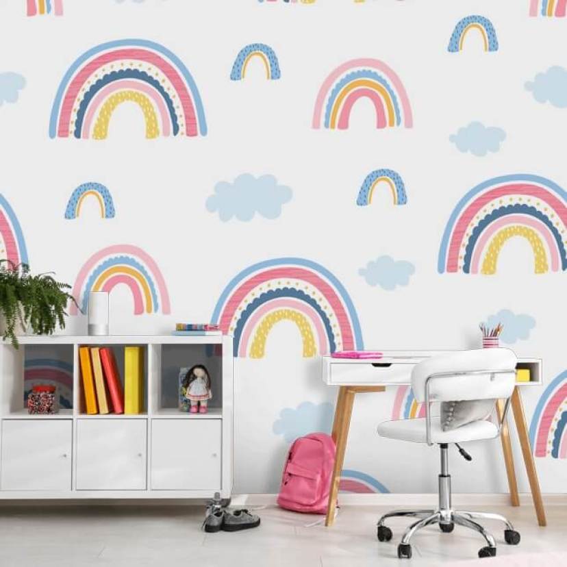 Rainbow Wallpaper and Wall Murals | Wallsauce UK