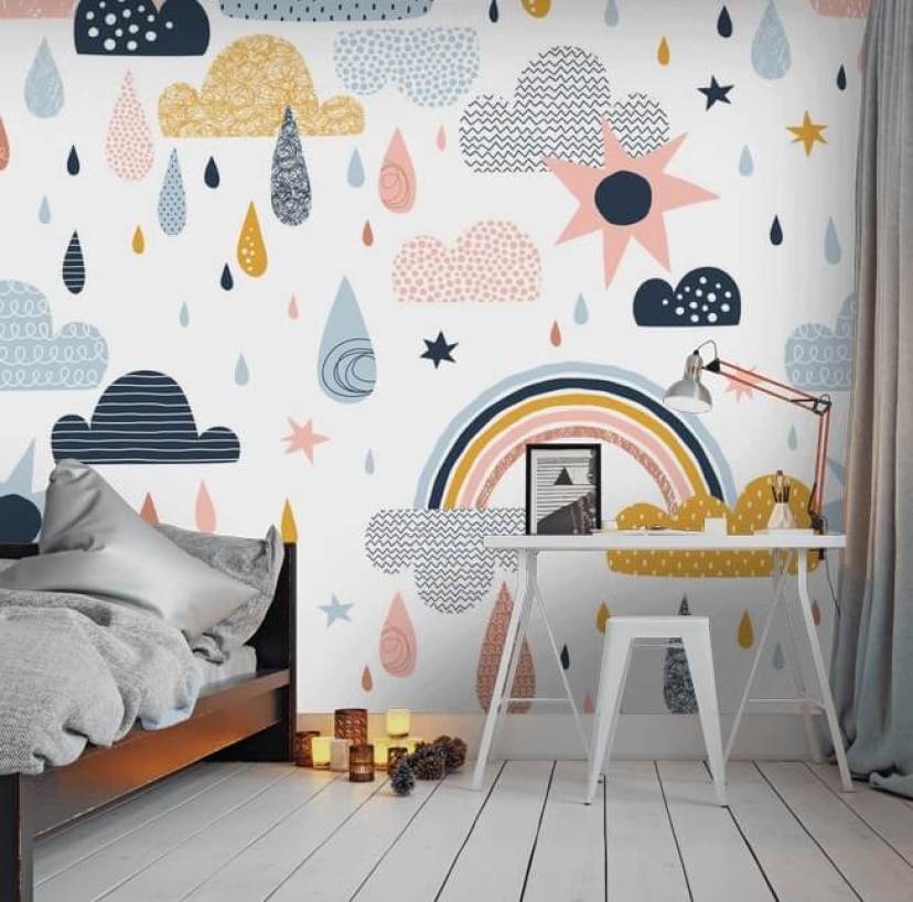 Rainbow Wallpaper and Wall Murals | Wallsauce UK