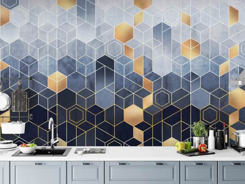 Geometric Wallpaper & Wall Murals | Wallsauce UK