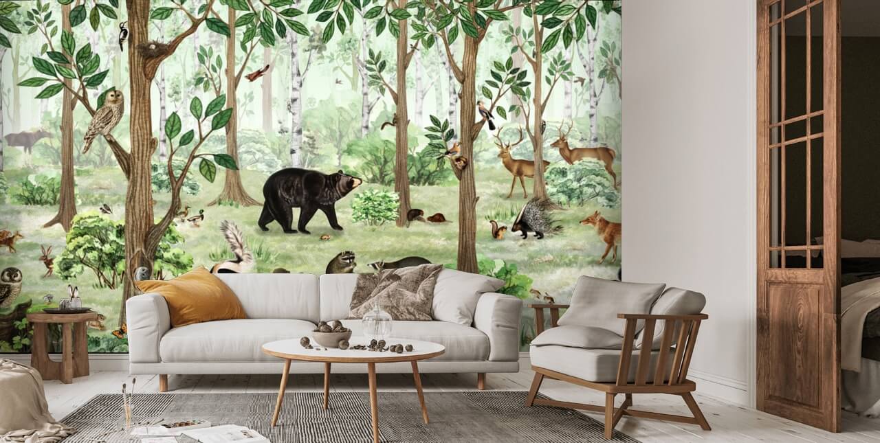 Forest Lookbook Wallpaper | Wallsauce UK