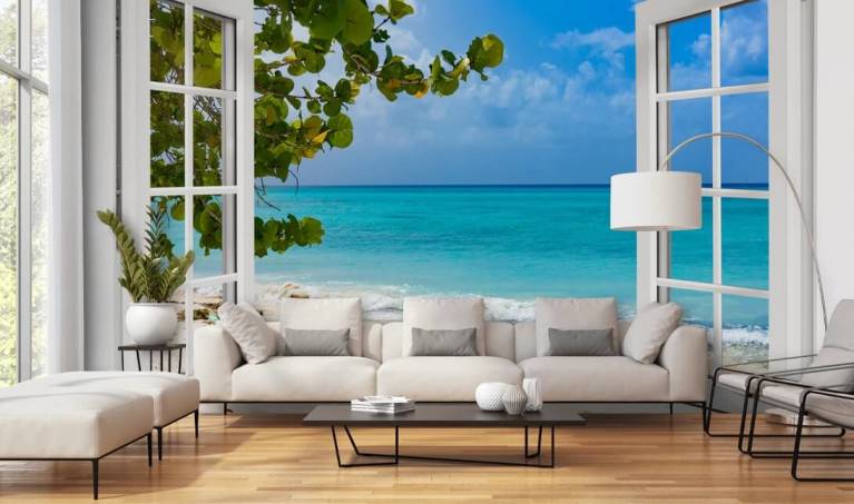 Window Wallpaper - Window View Wall Murals | Wallsauce UK