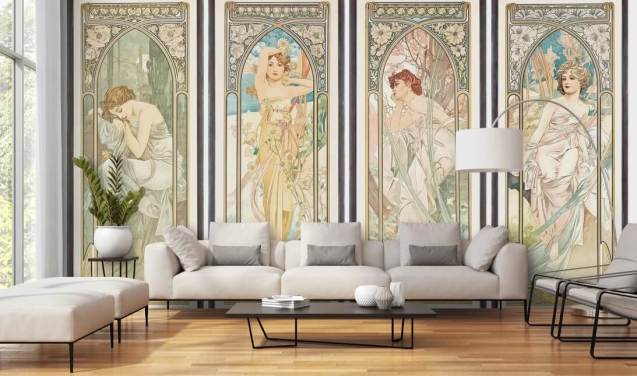 Vintage Wallpaper & Wall Murals | Wallsauce US