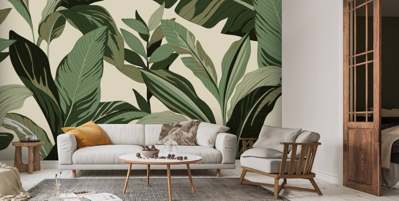 Pop Art Leaves Wallpaper | Wallsauce AU